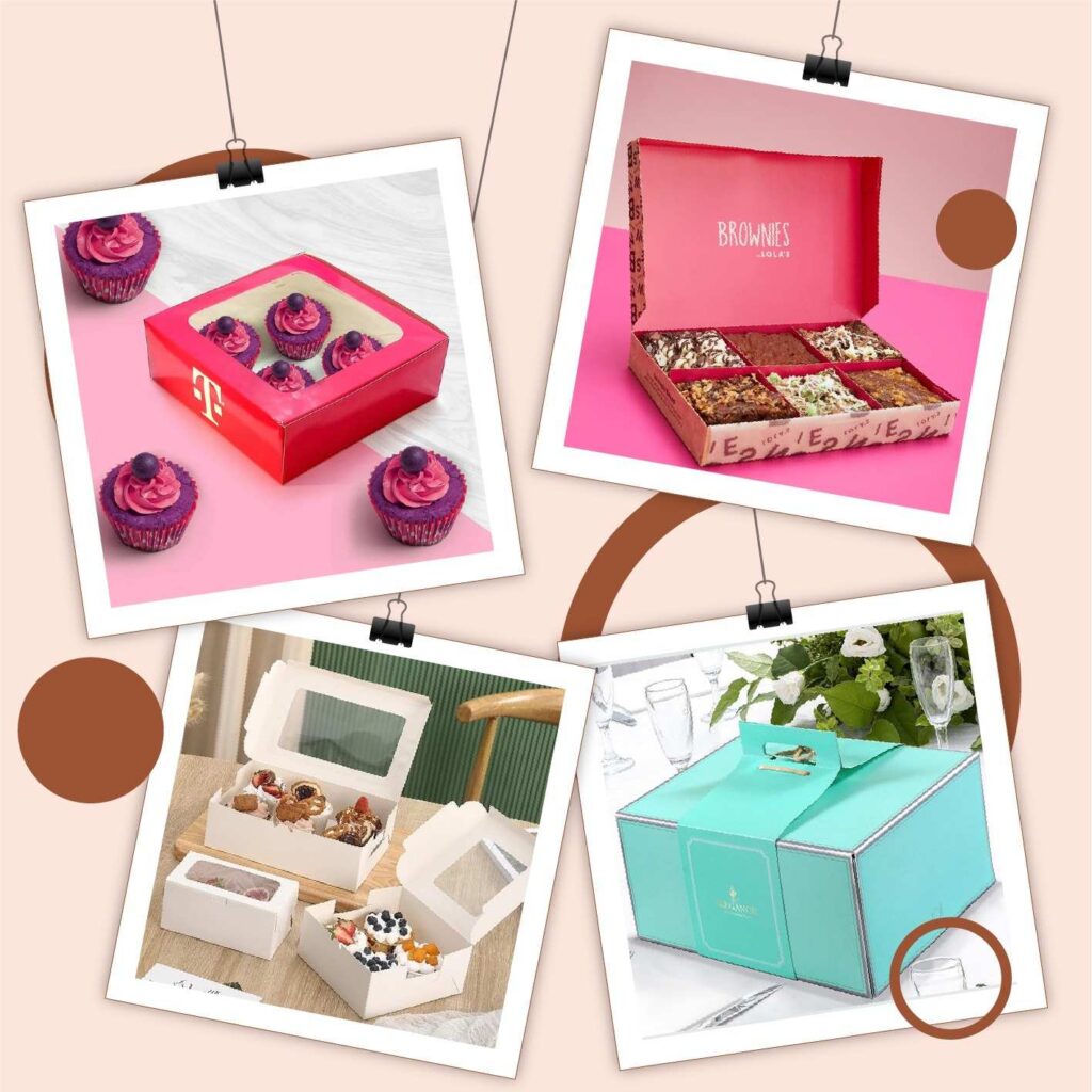 Bakery Products Boxes at Wholesale with Free Shipping & Design